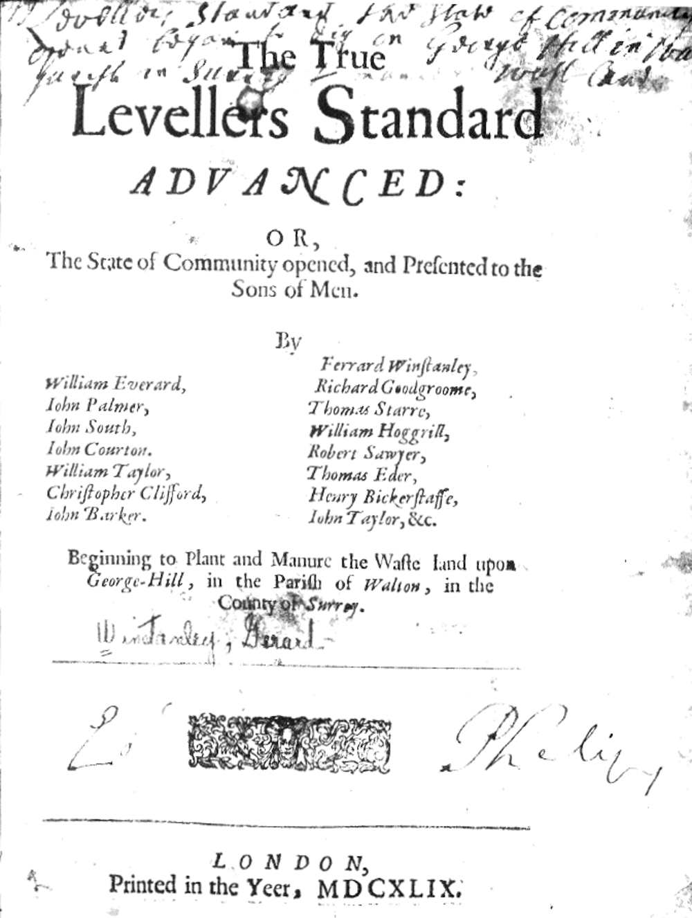 The English Digger Writings