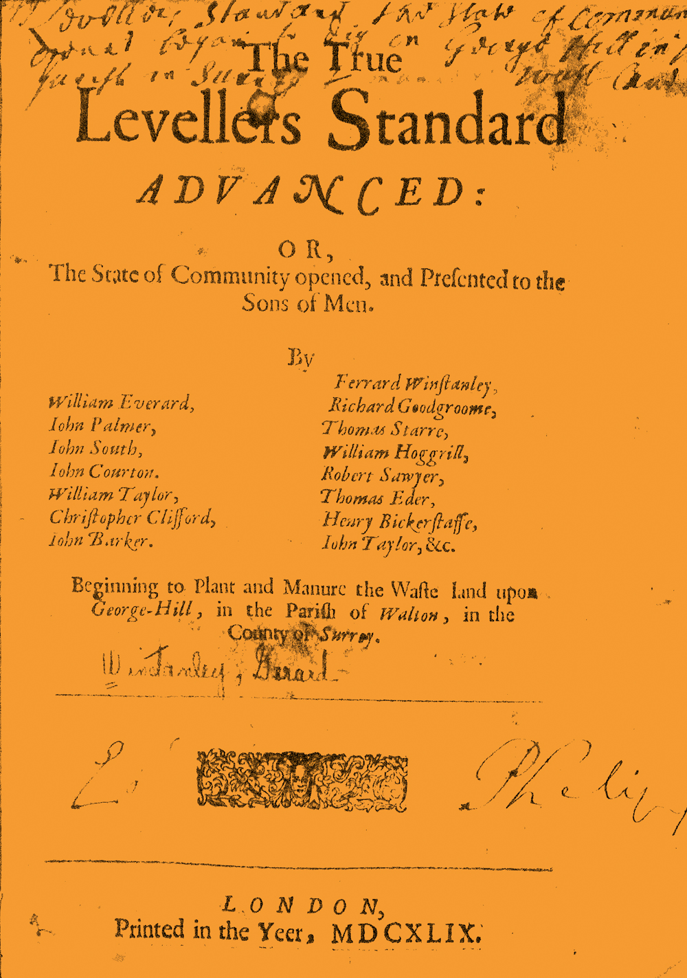 The English Digger Writings