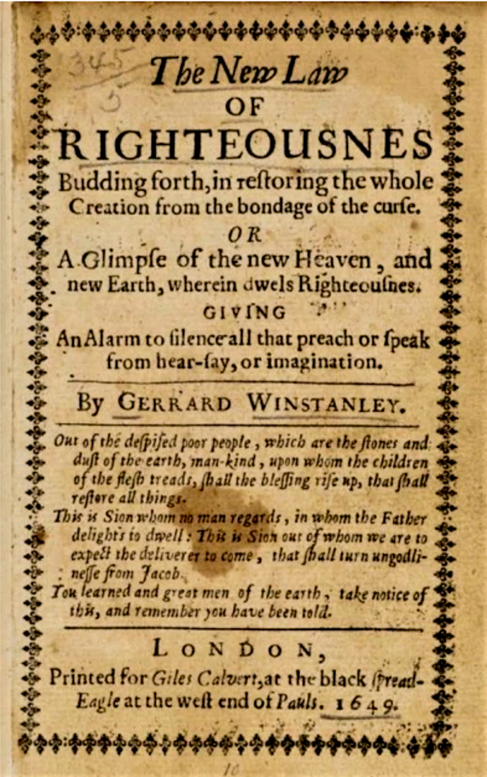 The English Diggers (1649-1650)